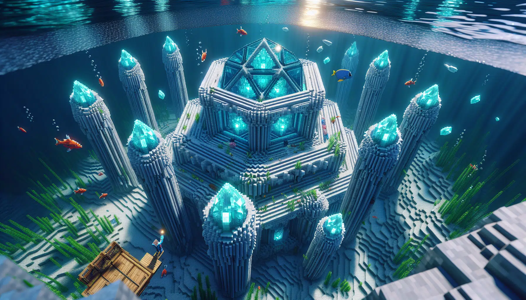 Como obter cristais prismarinos no Minecraft