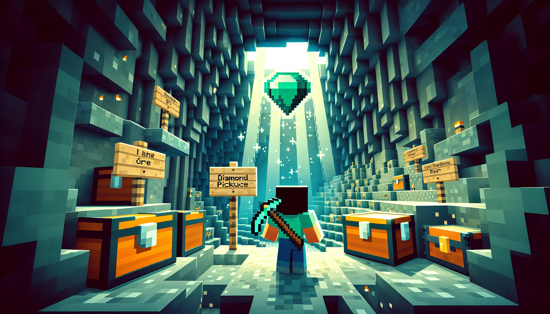 Cómo Conseguir Un Pico De Diamante En Minecraft