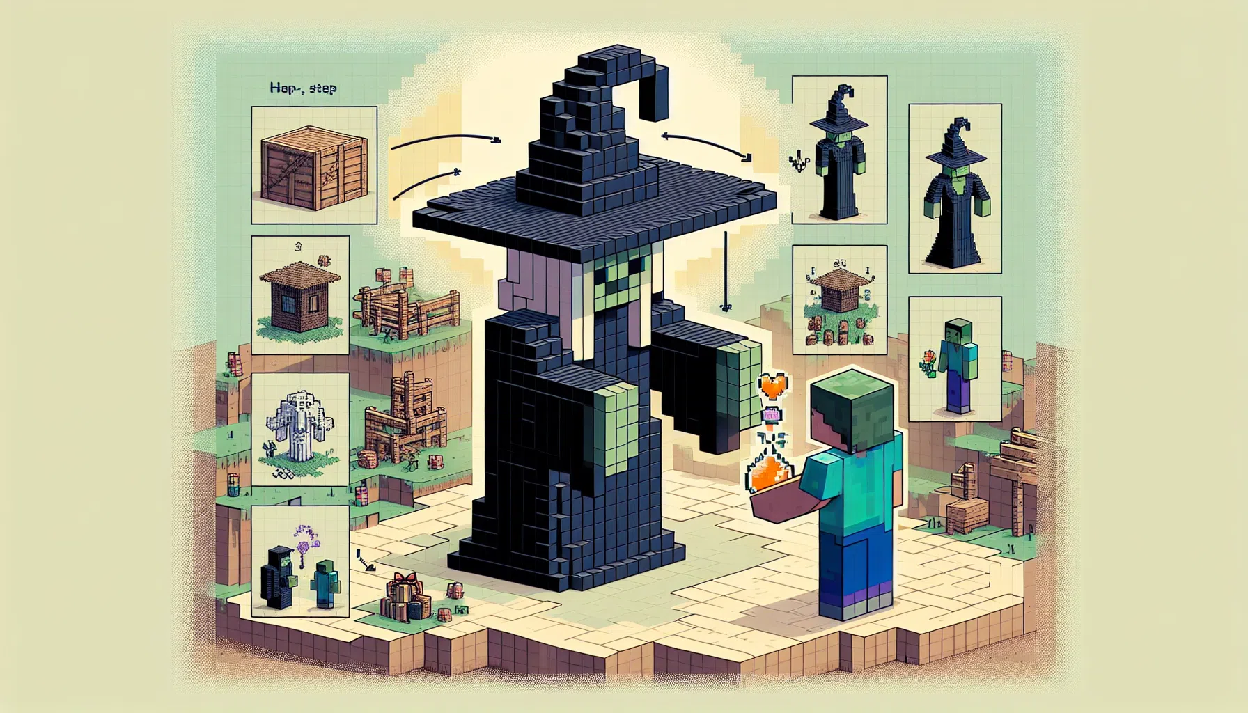 Hoe je een heks kunt temmen in Minecraft