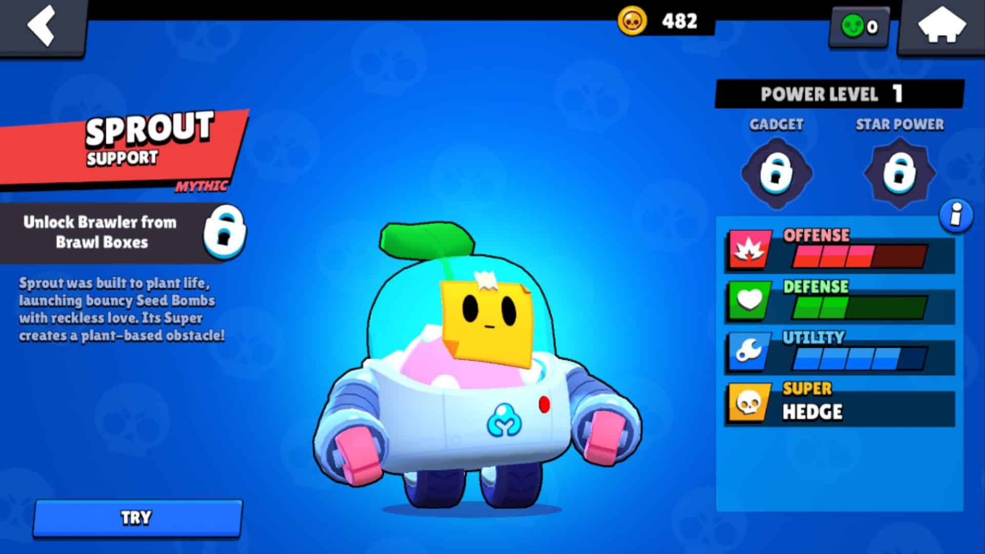 Images of Sprout from Brawl Stars