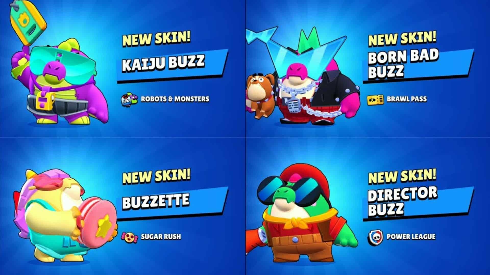 Todas las Skins de Buzz en Brawl Stars