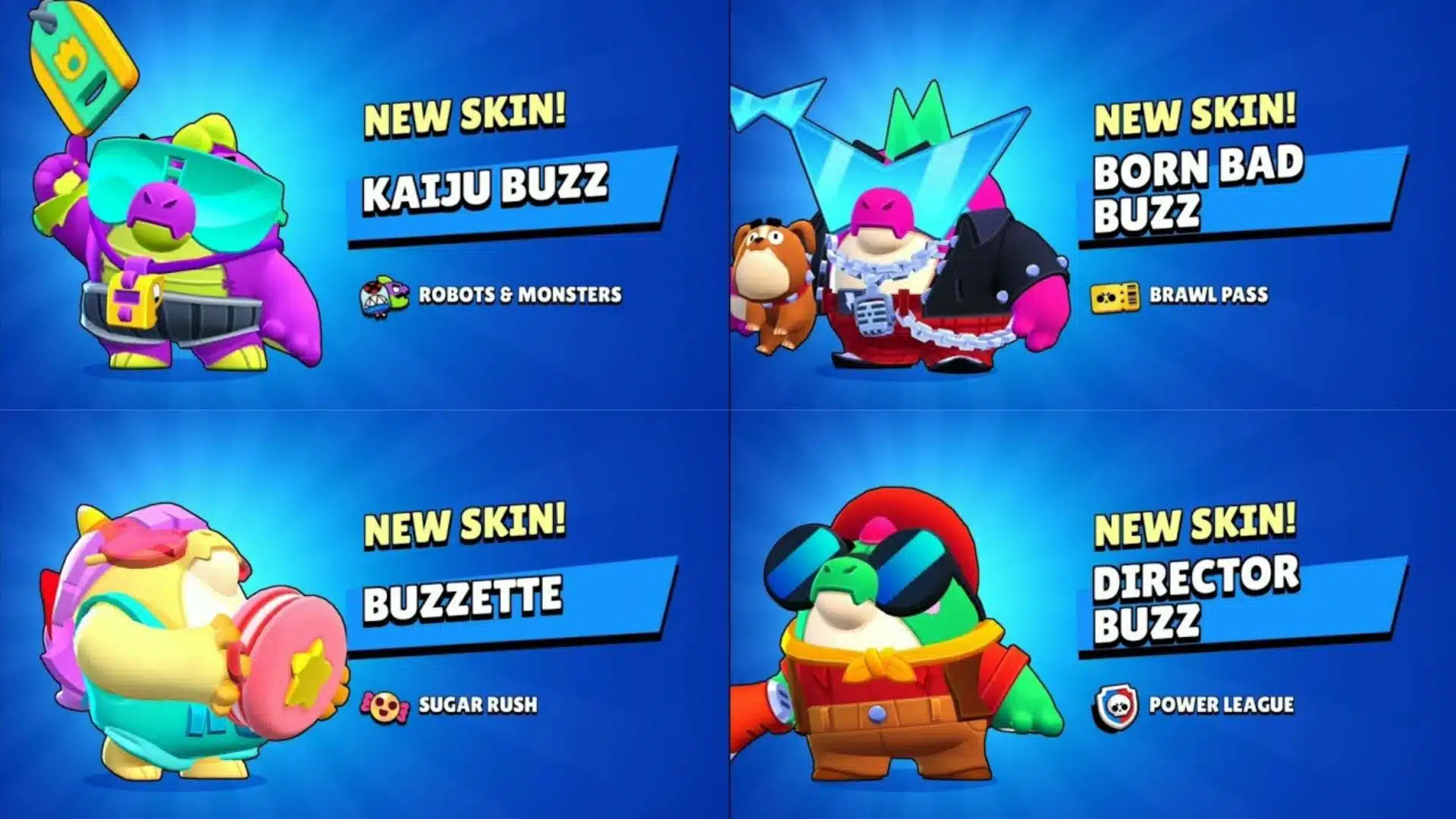 Todas Las Skins De Buzz En Brawl Stars