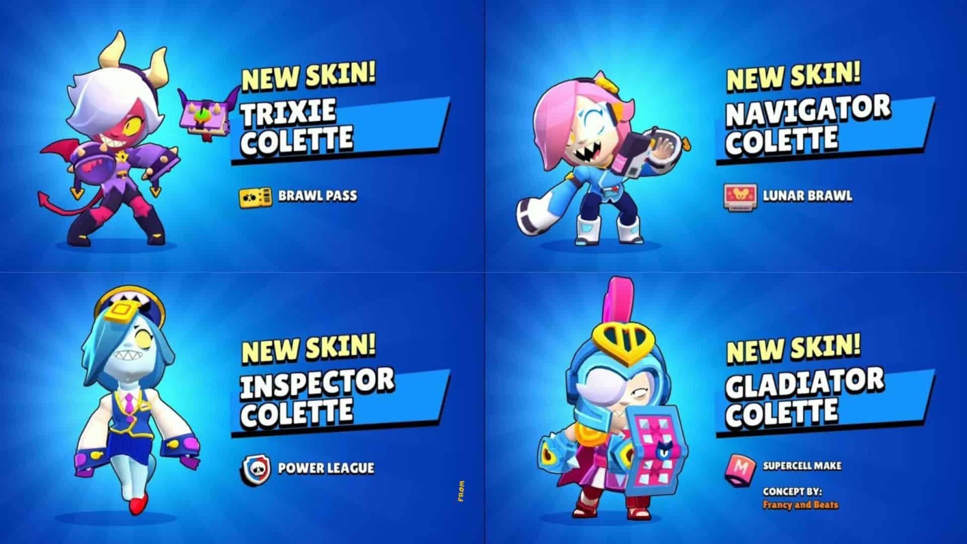Todas Las Skins De Colette En Brawl Stars