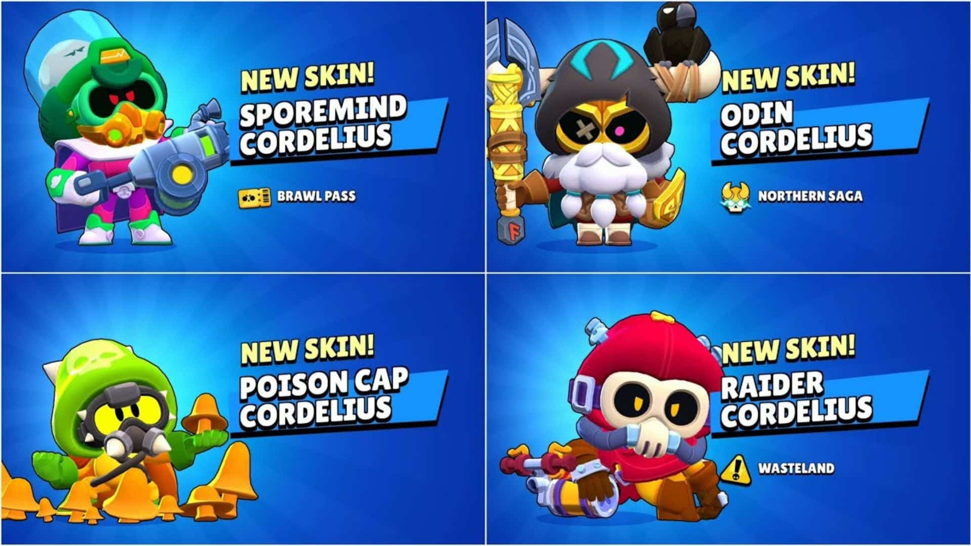 Brawl Stars 中的所有 Cordelius 皮肤