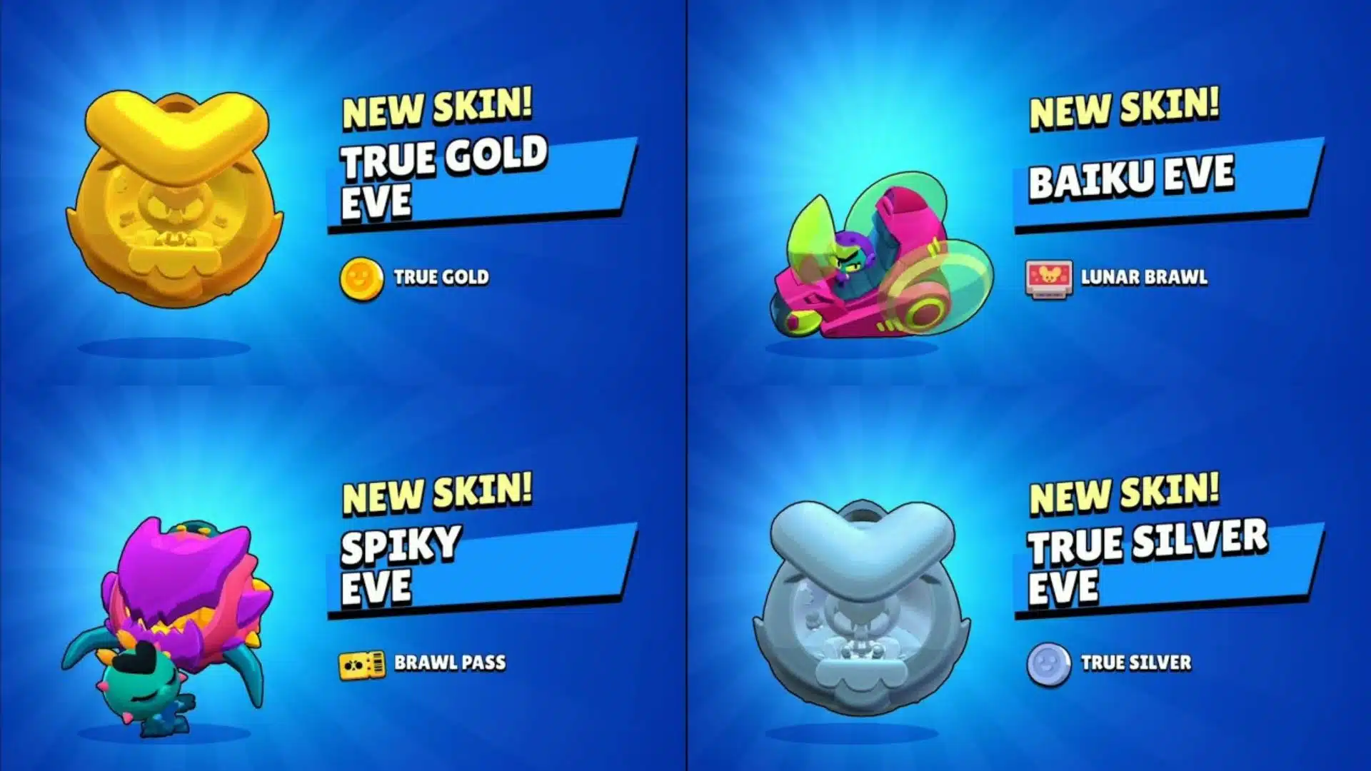 Todas las Skins de Eve en Brawl Stars