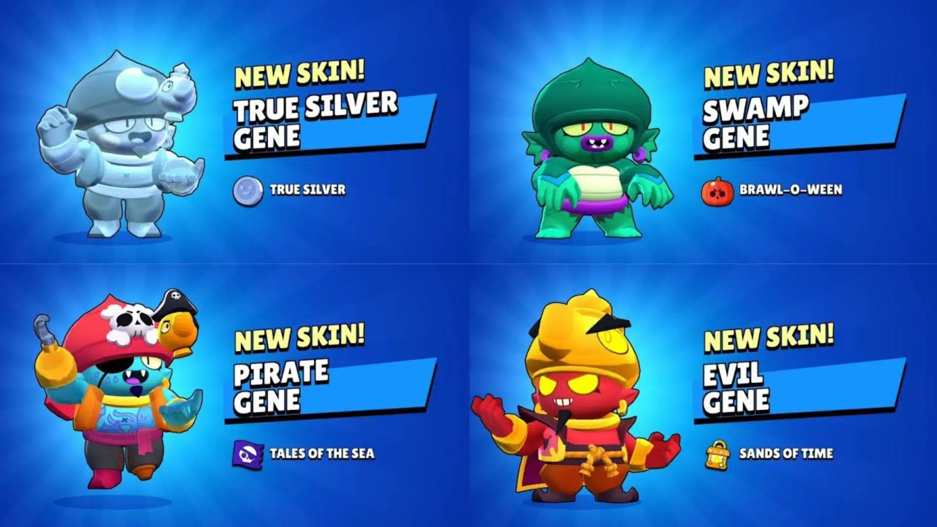 All Gene Skins In Brawl Stars