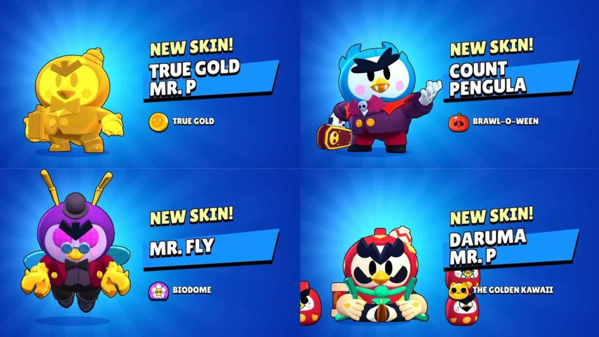 Todas las Skins de Mr.P en Brawl Stars