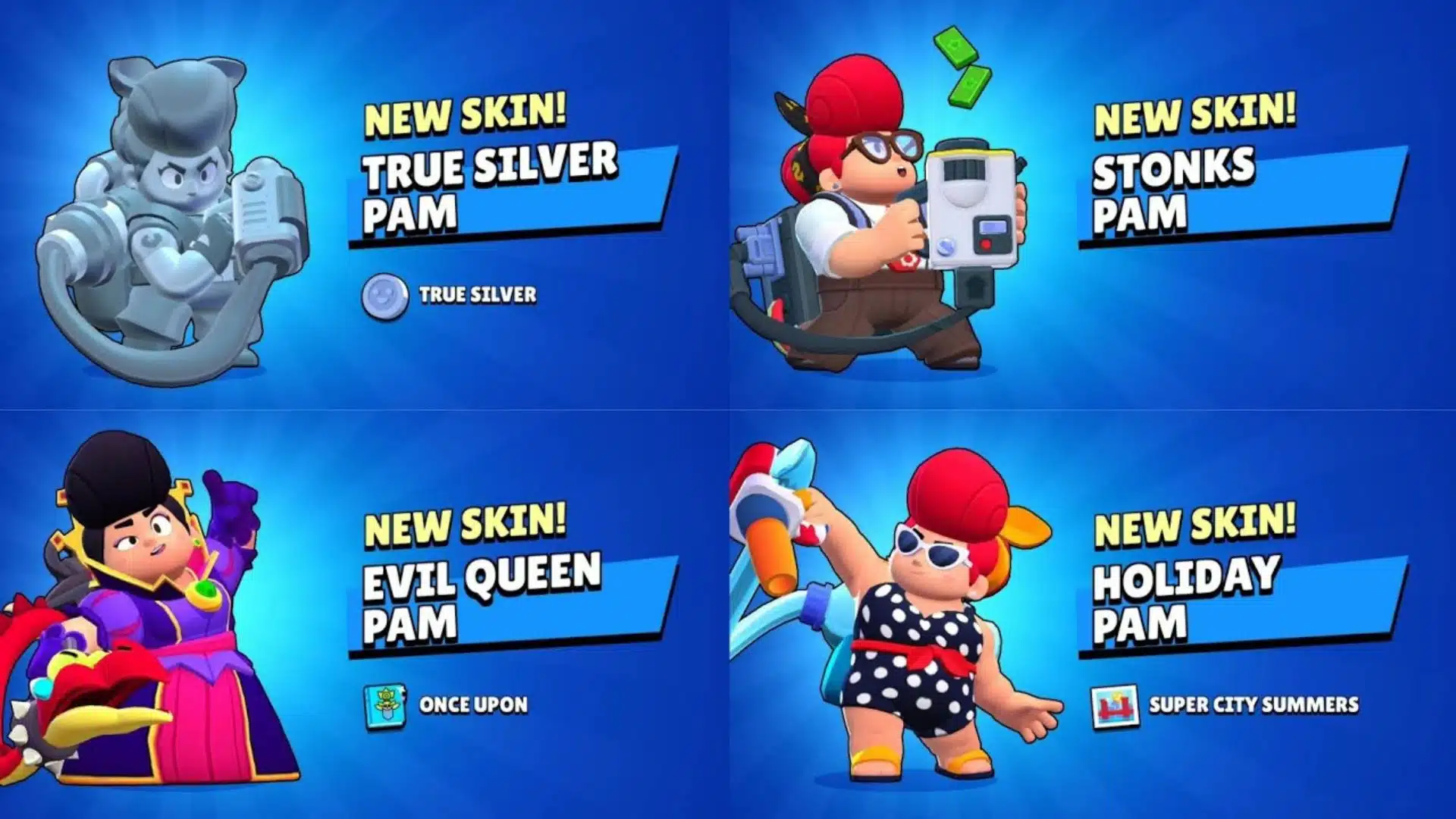 All Pam Skins In Brawl Stars