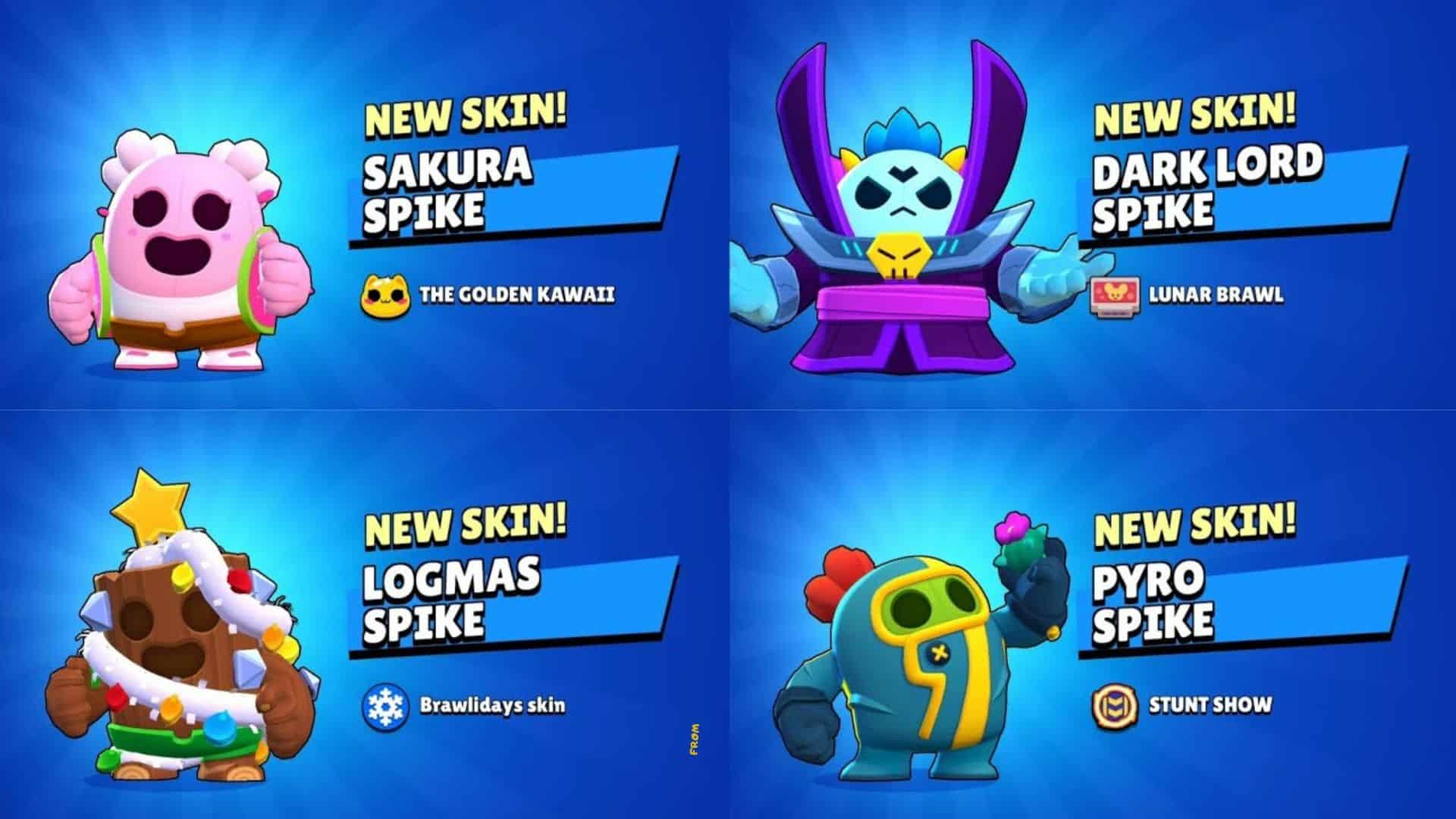 All Spike Skins In Brawl Stars