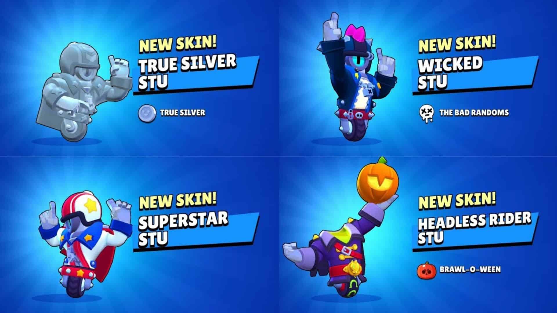 Todas las Skins de Stu en Brawl Stars