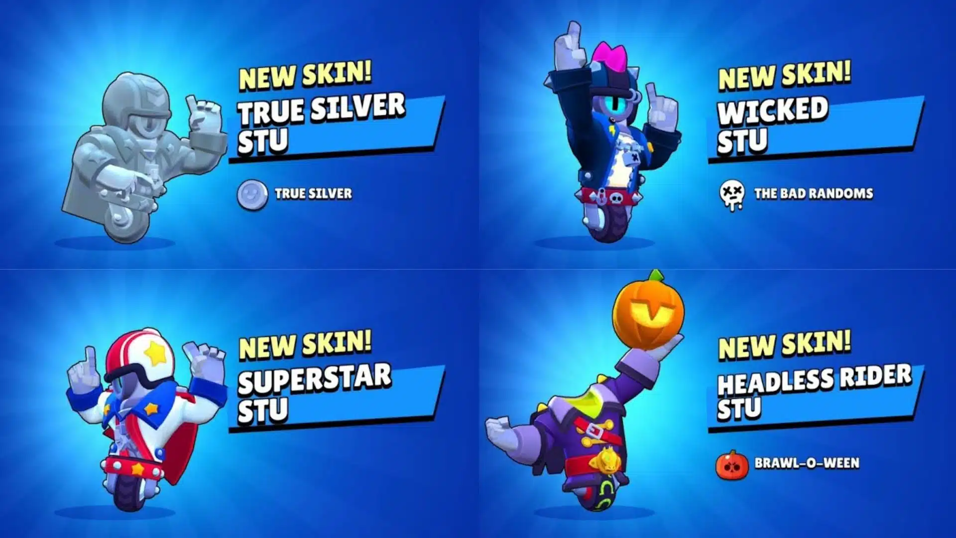 Todas las Skins de Stu en Brawl Stars
